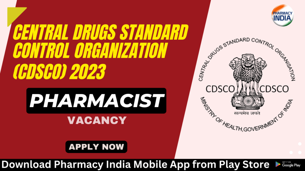 Recruitment of Drug Sampler at Central Drugs Standard Control ...