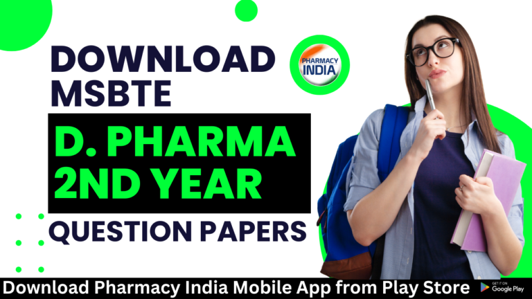Download D. Pharma 2nd Year Previous Year Question Papers - MSBTE ...