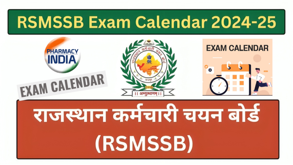 RSMSSB Exam Calendar 2024 25 Out For Various Posts Download PDF Check